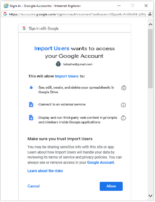 Logging into the Utility
