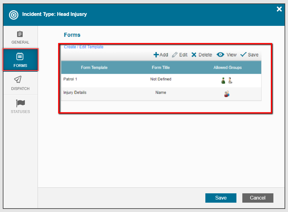 Managing Incident Types